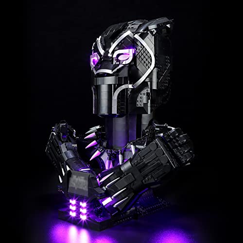 LIGHTAILING Light for 76215 Black-Panther - Led Lighting Kit Compatible with Building Blocks Model - NOT Included The Model Set