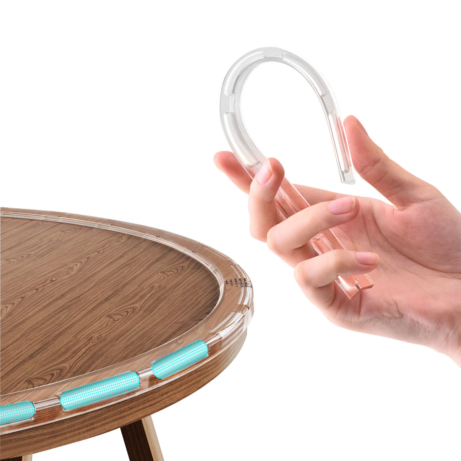 nediea Table Cabinets Corner Protectors for Baby, Clear Adhesive Corner Protectors for Furniture, Edge Guards 8 Packs