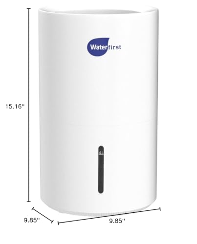 WaterFirst® Humidifiers for Bedroom with Healthy Humidity, Top Fill Evaporative Humidifier, Filter & Ag+ Technology Keep Cleaner Moisture, No White Dust, No Mist without Wetting Surface