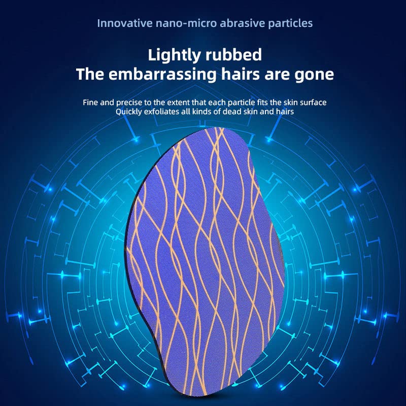 Painless Hair Removal Tool New Nano Crystal Epilator Micro Abrasive Particle Technology (Aqua)