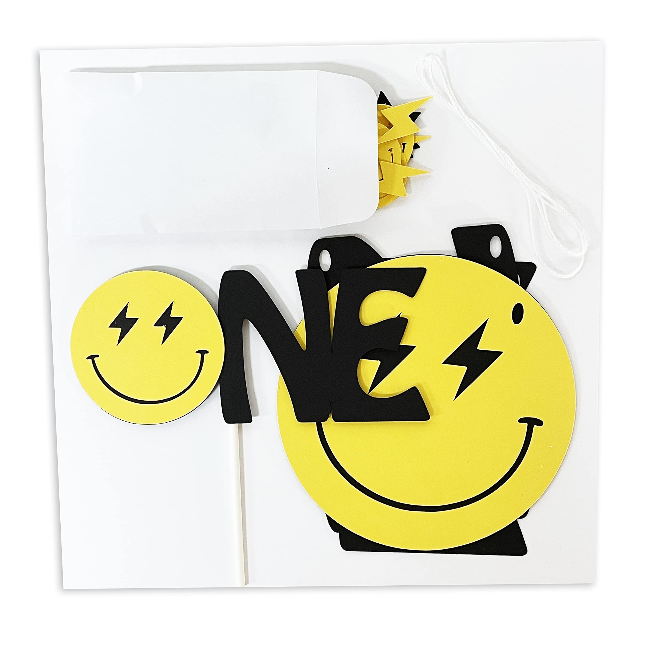 One Happy Dude Birthday Decorations (One Happy Dude Cake Topper, Highchair Banner + Confetti Bundle) one happy dude 1st birthday decorations