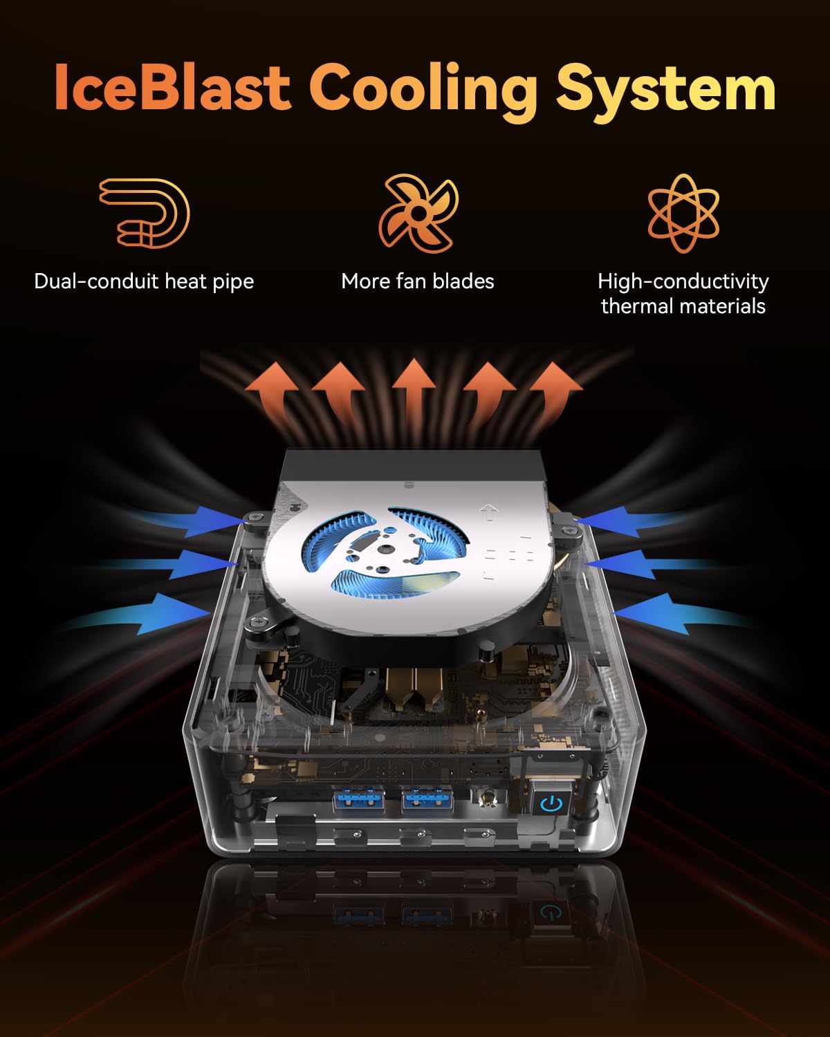 GEEKOM Mini PC Mini IT13, 13th Intel Core i7-13620H (10C/16T, up to 4.9GHz), 32GB DDR4 RAM/1TB PCIe Gen4 SSD Mini Desktop NUC13, USB4.0/8K UHD/WiFi 6E/BT5.2, Home&Office Mini Desktop Computers