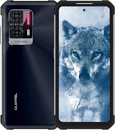 Rugged Smartphone Unlocked OUKITEL WP17 (Latest), 8300mAh Battery Cell Phones, Night Vision Camera with 64 MP Rear Camera, Android 11 with 8GB RAM + 128GB ROM, 6.78“FHD+ Display Mobile Phone