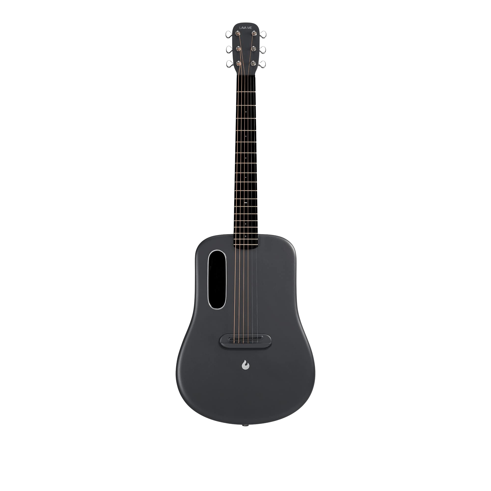 LAVA ME 3 Smartguitar with Multi-touch Display Integrated with HILAVA OS and Built-in Effects Loops & Guitar Apps, Carbon Fiber Acoustic Guitar for beginners & pros(36 inch Space Grey Bag)