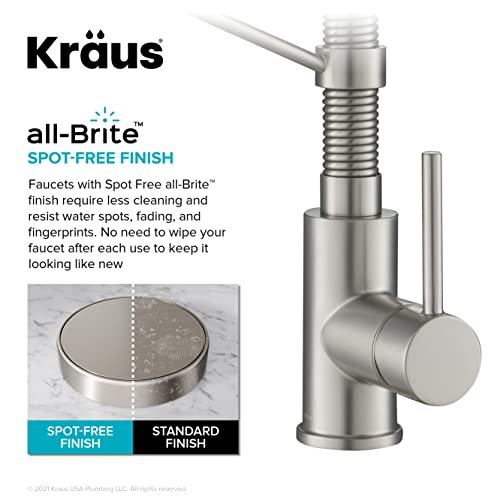 Kraus KSF-1610SFS Bolden Touchless Sensor Commercial Pull-Down Single Handle 18-Inch Kitchen Faucet, Spot Free Stainless Steel