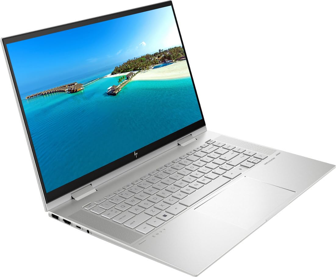 HP Newest Envy x360 2-in-1 Laptop, 15.6" FHD Touchscreen, 12-Core Intel Core i7-1260P, 32GB RAM, 1TB NVMe SSD, Backlit Keyboard, WiFi 6, Thunderbolt 4, Webcam,HDMI, Win 11, w/CUE Accessories
