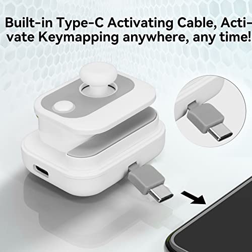 Mobile Phone Game Joystick, Universal Prevent Loss Game Control Touch 4 Modes for Android for Tablets (White)