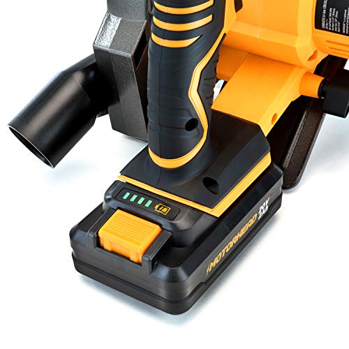 MOTORHEAD 20V ULTRA 6-1/2 inch Cordless Circular Saw, Lithium-Ion, Laser Guide, LED, Rip Fence, 0-50 Bevel, 2Ah Battery & Quick Charger, Bag, 2 Blades Included, 24T, 40T, USA-Based