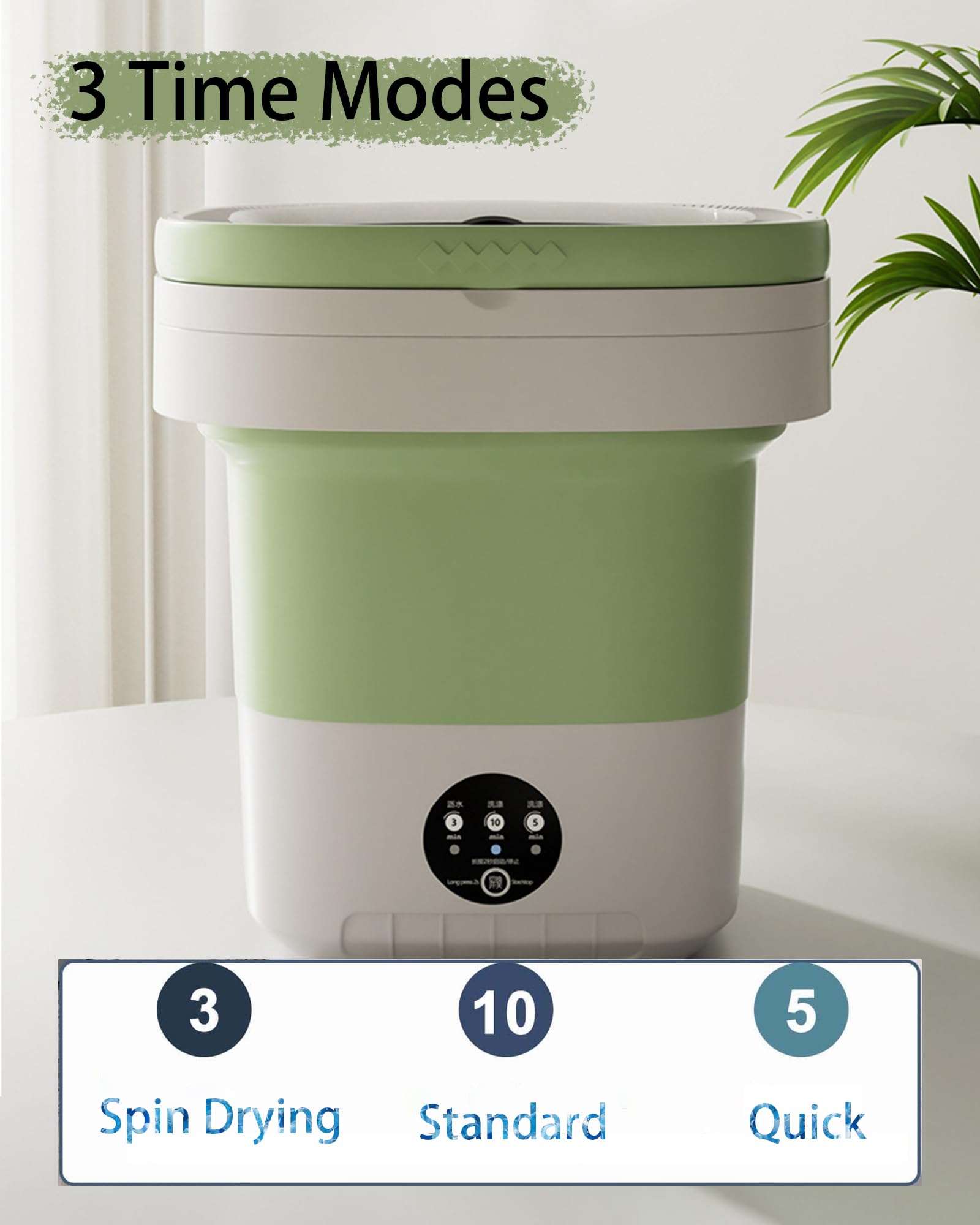 Mini Portable Washing Machine â Mini Washing Machine with 13L Large Capacity, Mini Portable washer with 2 wool dryer balls, Foldable small washing machine for underwear,socks, baby/pet clothes