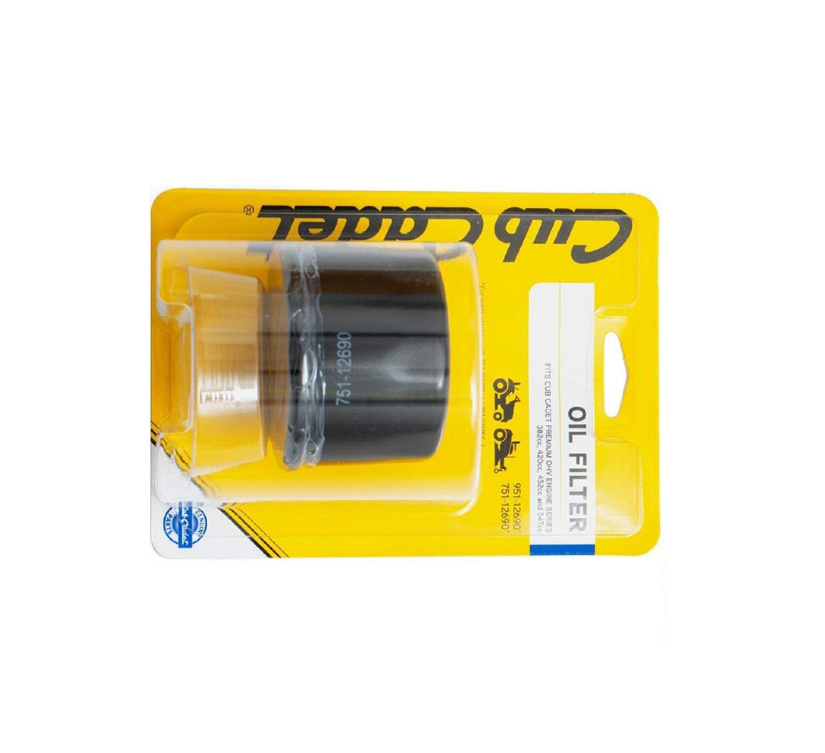 New 4P90 Genuine OEM MTD Compatible with CUB Cadet TROYBILT Oil Filter 951-12690 751-11501 Engine Check Full Model List in Description + Free Lawn Care E-Book