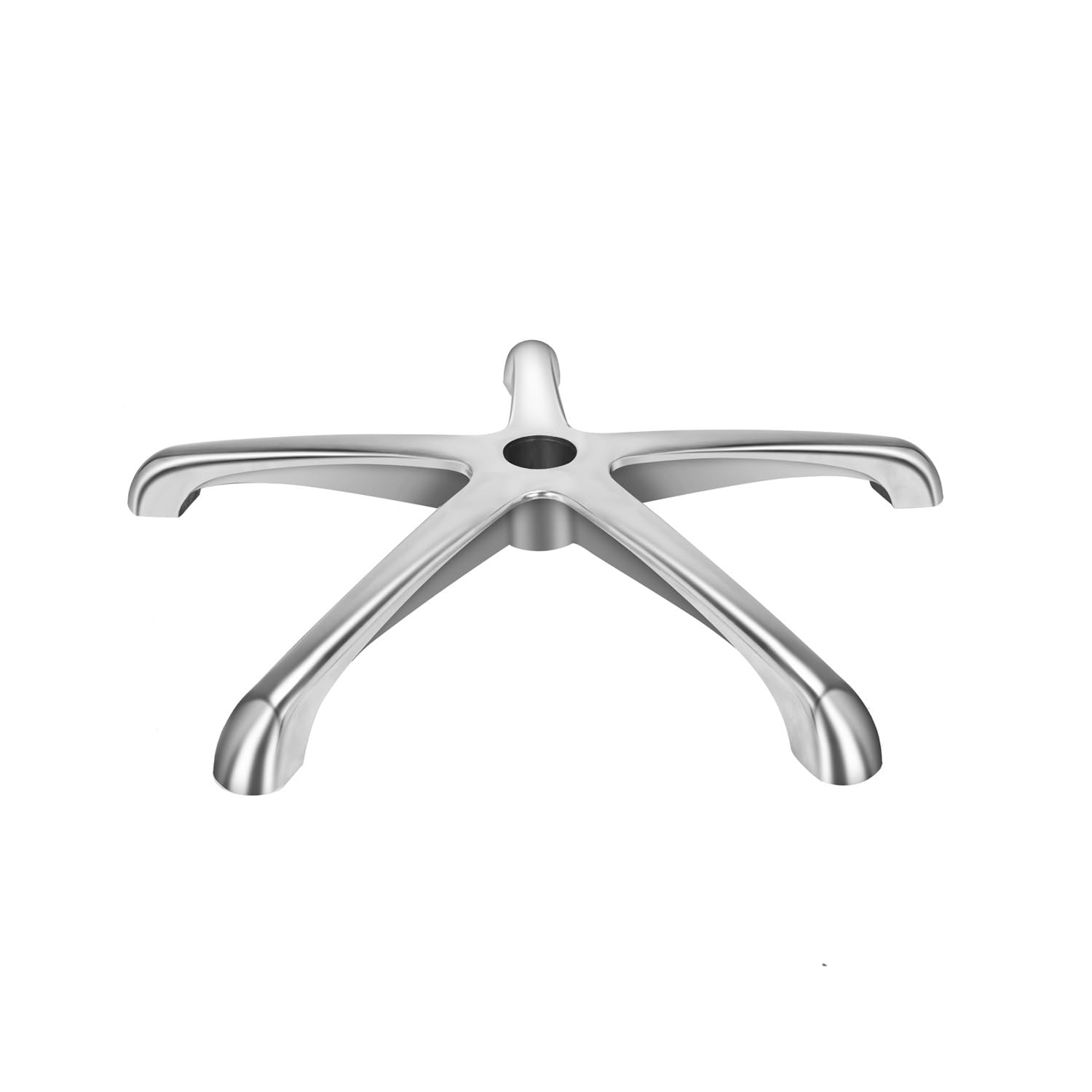 Kaleurrier Stool Chair Base,Salon Stool Office Stool Replacement Parts,Reinforced Sturdy Aluminum 5 Legs Base,Heavy Duty Holds up 300 lbs,in Universal Standard Size