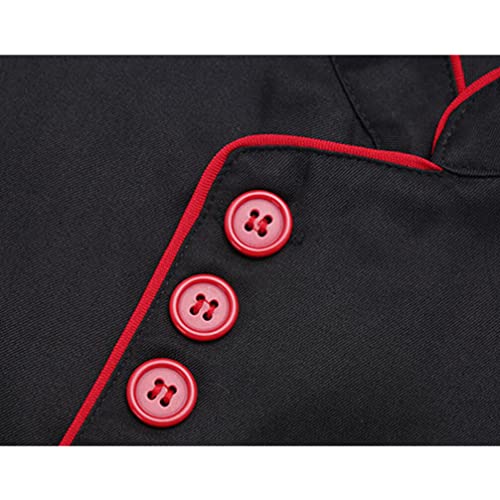 Long Sleeve Chef Clothes Women Men Chef Coats Cotton Chef Jacket Personalized Chef Clothing For Restaurant Hotel Black