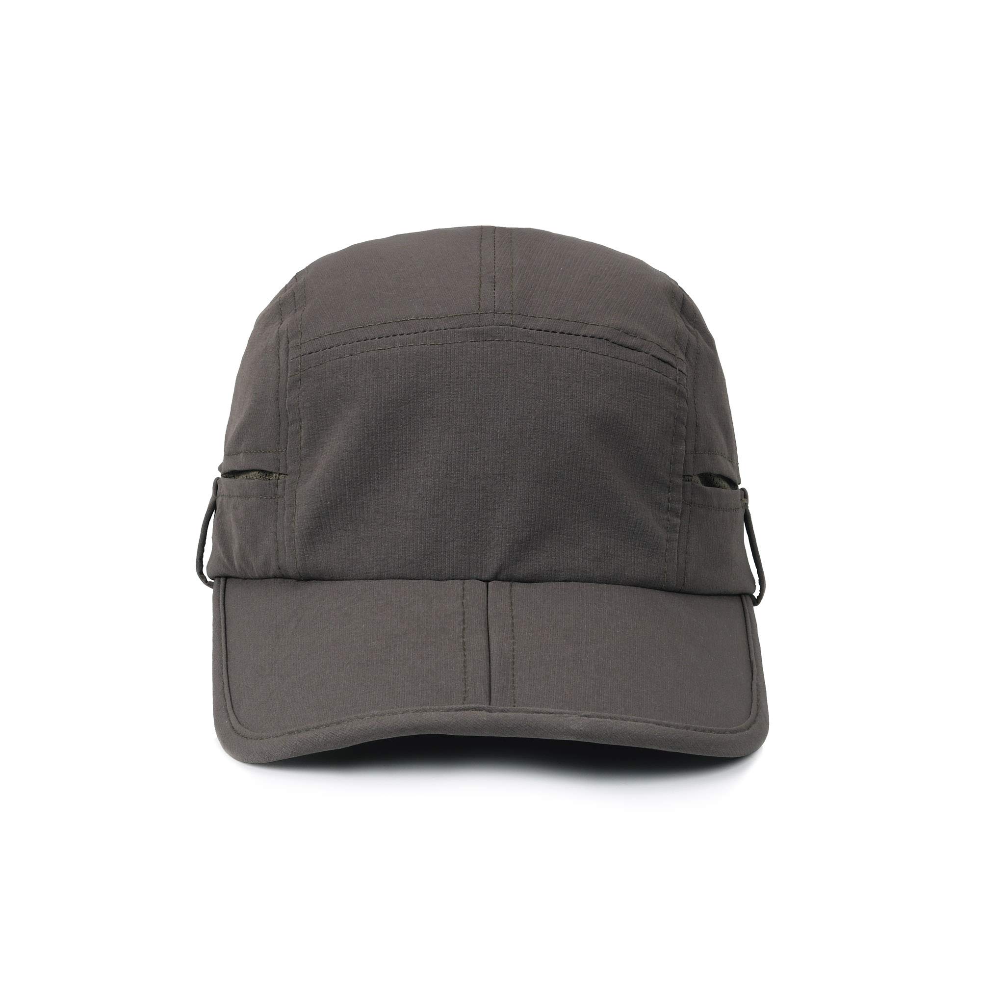 HOSSMOINS UPF 50+ Outdoor Hat Foldable Sports Cap, One Size Fits All Baseball Cap for Men & Women (Amy Green)
