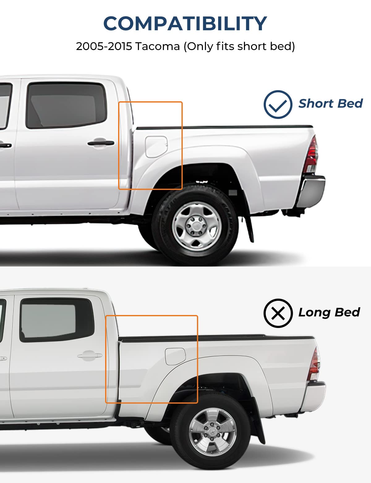 ISSYAUTO Gas Cap Holder Compatible with 2005-2015 Tacoma 2nd Gen Fuel Cap Holder, Only Fits Short Bed