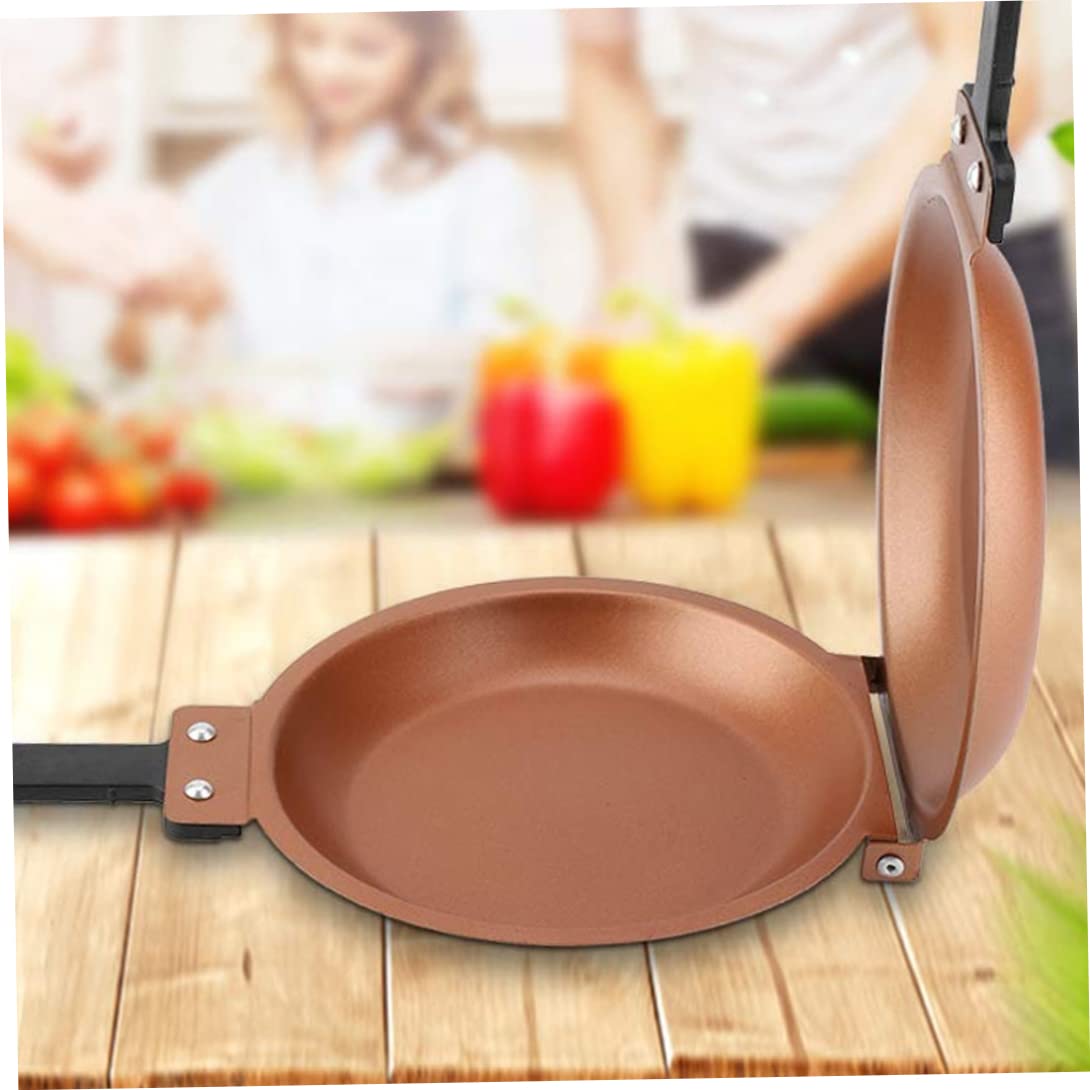 Pancake Maker,Pancake Maker, Dishwasher Safe Specialty Anthracite Nonstick Copper Double Pan Omelette Pan Flip Pan For Home Kitchen