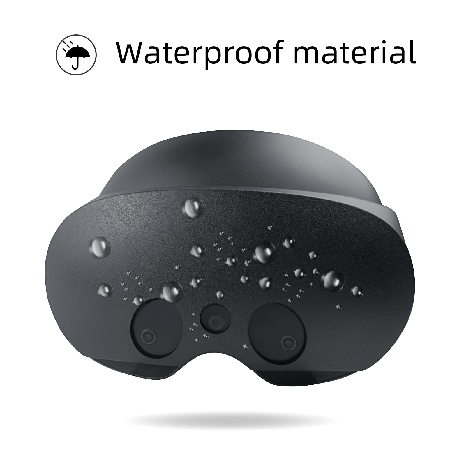 MOJOXR VR Headset Protective Shell Cover Compatible with Quest Pro, Front Cover Accessories Preventing Dust Collisions and Scratches(2 Pack-Black)