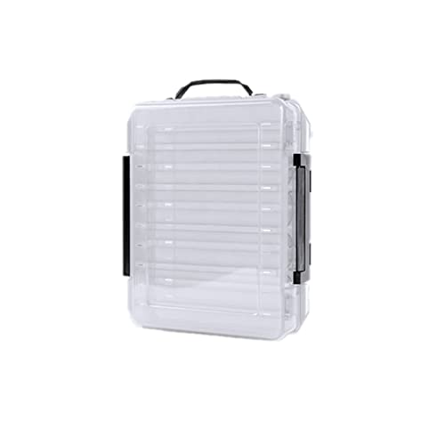KRAFO Doublex Sided Fishing Tackle Box 12 Compartments Bait Lure Hook Storage Box Fishing Accessories Plastic Storage Case Dropship