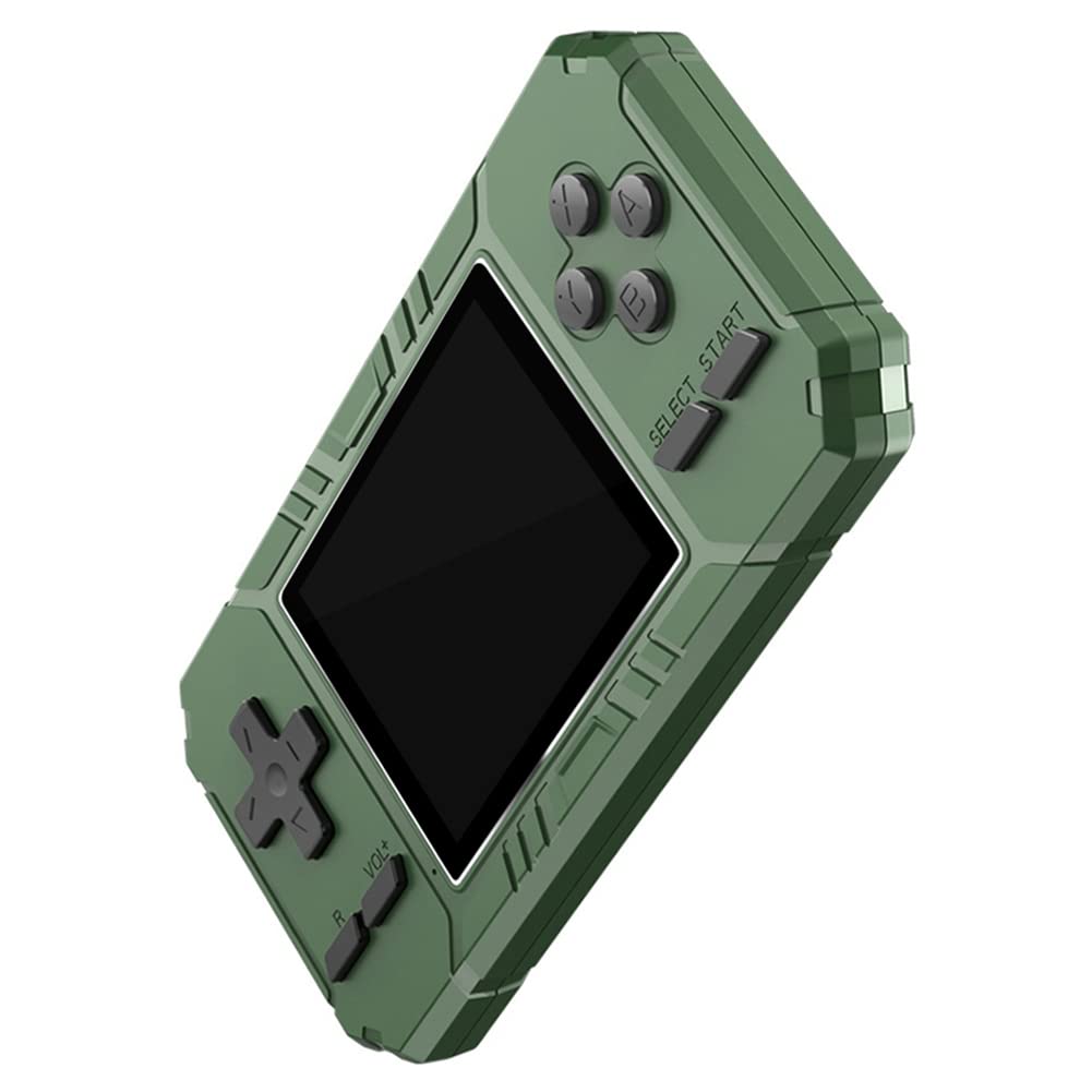 MACIMO Retro Portable Mini Handheld Game Console 8-Bit 3.0 Inch Color Screen LCD Game Player Built-in 500 Games-Green