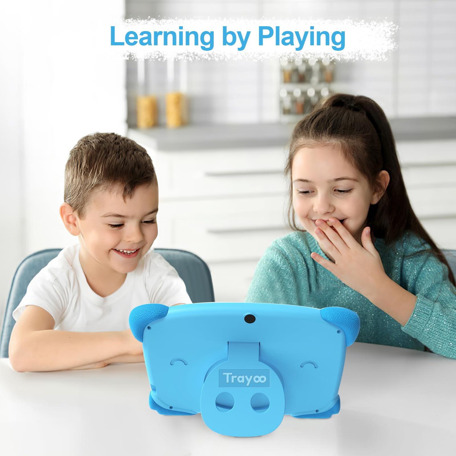 Kids Tablet 7 Toddler Tablet for Kids, 32GB Tablet for Toddler Learning, Children Tablet with WiFi, Camera, IPS Screen, Parental Control, Pre-Installed Apps, for Boys Girl(Blue)