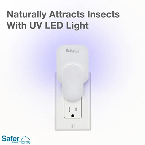 Safer Home SH502 Indoor Plug-In Fly Trap for Flies, Fruit Flies, Moths, Gnats, and Other Flying Insects β 400 Sq Ft of Protection