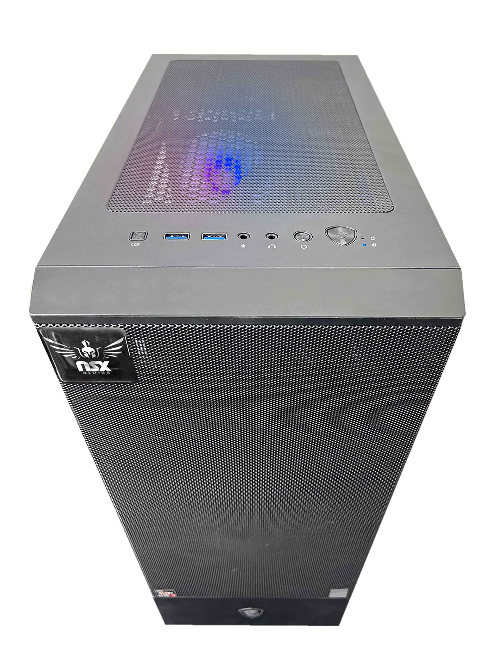 NSX Gaming Xtreme Liquid Cool Gaming Desktop AMD Ryzen 7 5700X, RTX 3070 Ventus 2X, 16 GB Ram (2x8) SSD de 1 Tb, Mouse & Keyboard Gamer, WiFi USB-C, Win 11 Home, prebuilt Gaming pc R7 core Power