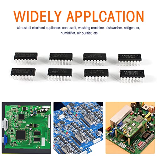 OWAHO IC Kits 40pcs/Lot Integrated Circuit Logic IC Kit CD4011 CD4069 CD4052 CD4053 DIP Electronic Component with Chipset (Color : Cd4052-10pcs)