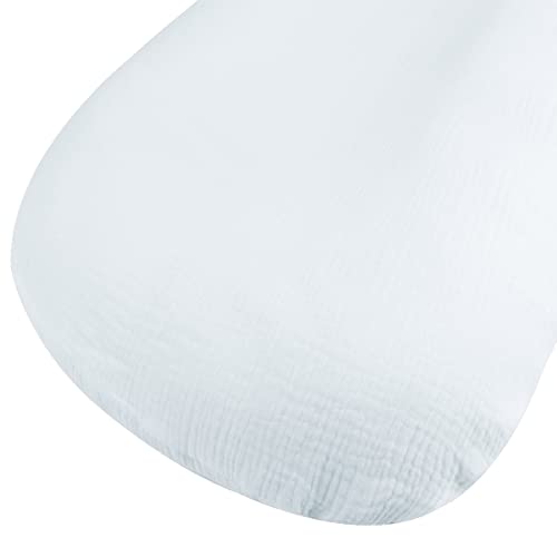 NoomiNest Baby Lounger Cover ONLY | 100% Muslin Cotton (Pure White)