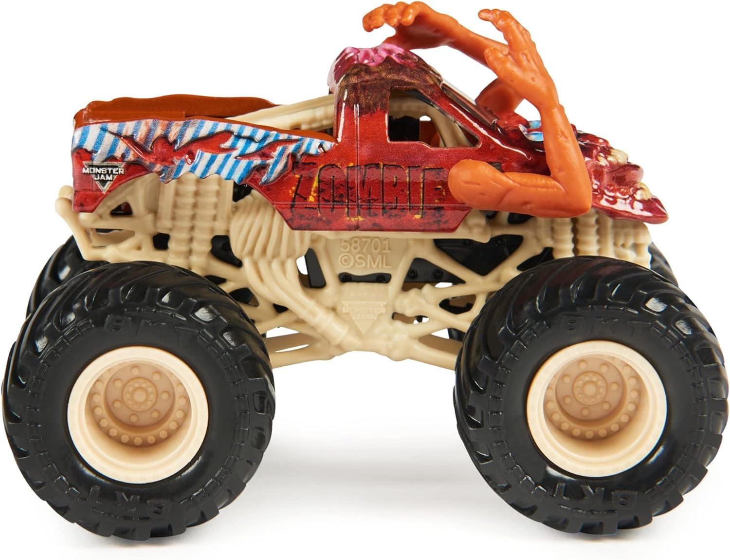 Monster Jam 2-Pack Series 21 Bone Yard Trucks Biker Zombie vs Burned Zombie