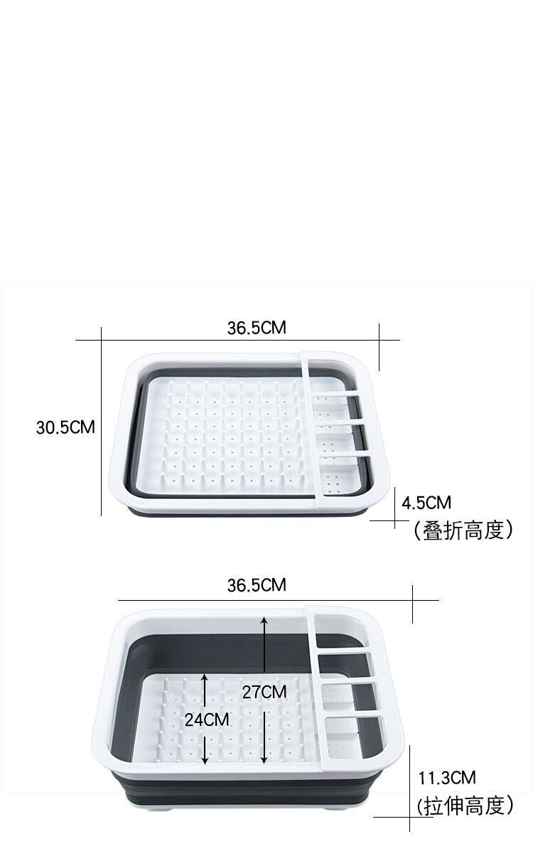 LUOYIMAO Collapsible Drying Dish Storage Rack Portable Dinnerware Organizer ，Collapsible Drying Dish Rack | SINKWARE Collection | Easy Storage