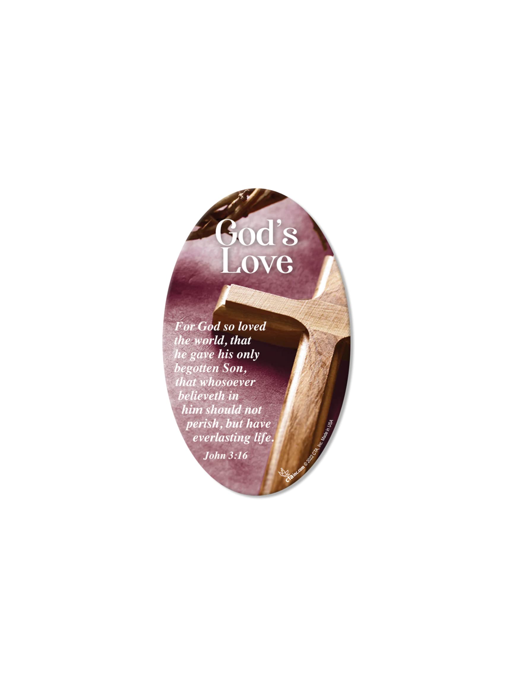 John 3:16 Bible Verse God's Love Magnet