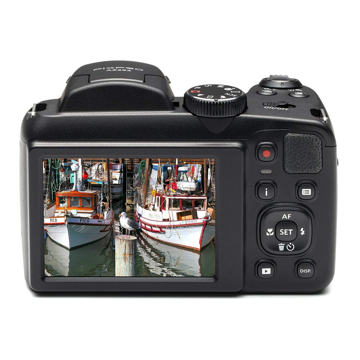 Kodak PIXPRO AZ252 Astro Zoom 16MP Digital Camera (Black) with 16GB SD Card and Case Bundle (3 Items)