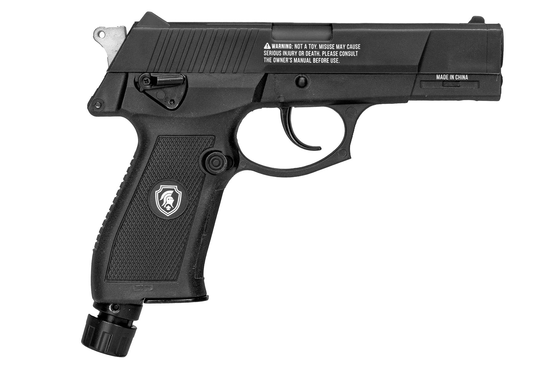 Lancer Tactical Scorpion 0.5 Caliber Non-Blowback Air Pistol - Less Lethal, Ideal for Home and Personal Defense, Police-Grade Pepper Projectile Gun-(Black Package)
