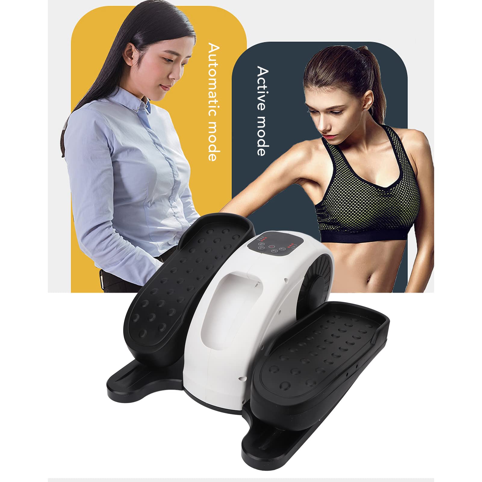Mini Fitness Stepper, 9 Gears Compact Size Improve Flexibility Fitness Stepper Leg Slimming Reduce Joint Pain for Home Use (110V US Plug)