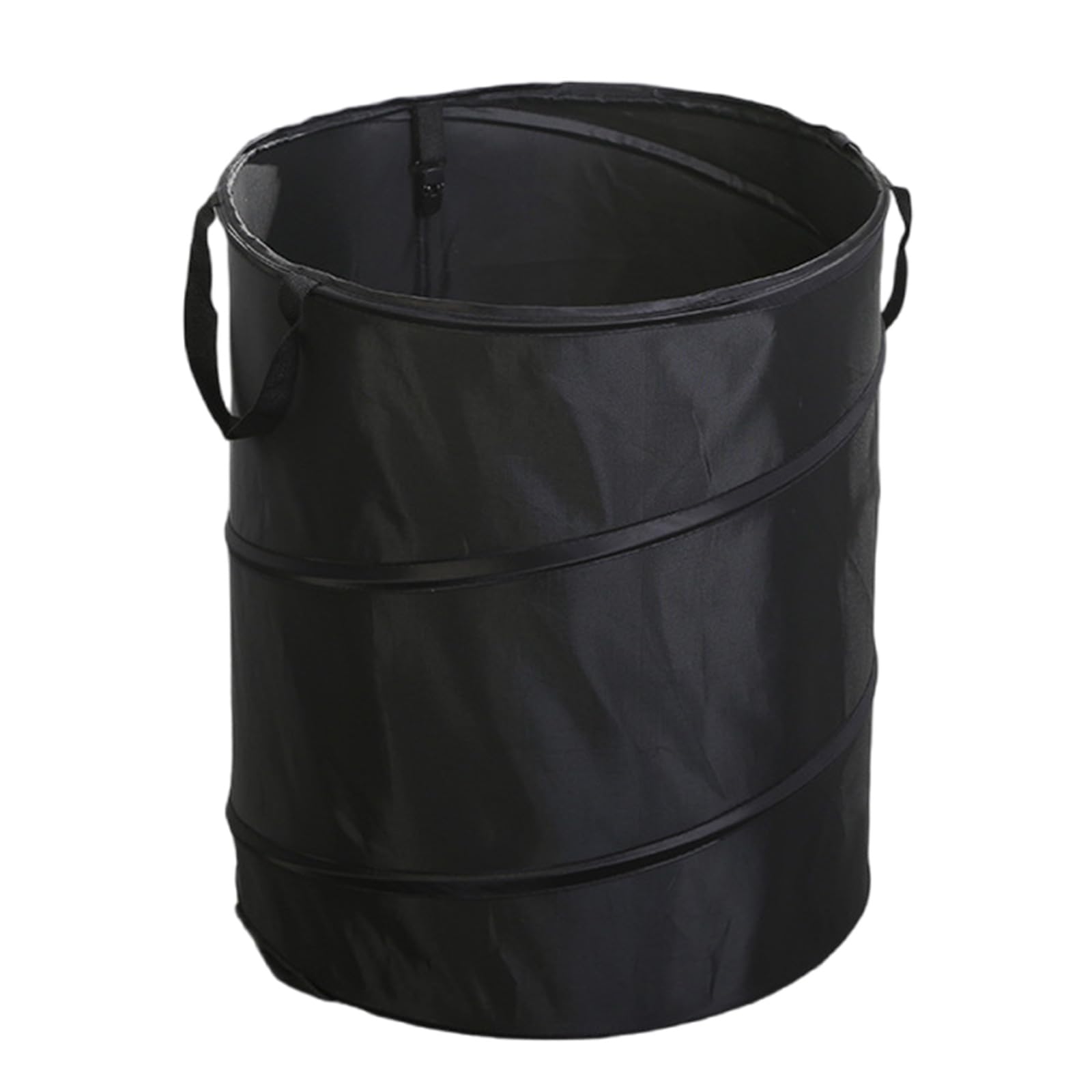 QUETHEDS Folding Trash Can Camping Garbage Bin Home Toy Clothing Storage Container Round Bucket Camping Container Easy to Install