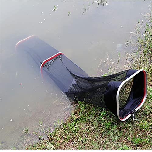 LDCHNH Fish Cage Glued Square Net Cage Outdoor Portable Fishing Bag Quick-Drying Fishermen's Equipment