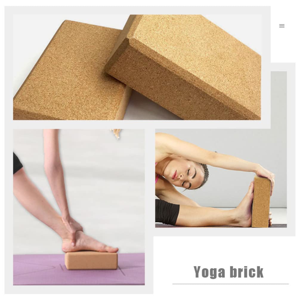 LIOOBO Yoga Kit s Cork Yoga Mat Yoga Training Block Yoga Training Brick Dancing Train Brick for Dancer Yoga Training Accessory Cork Pilates Yoga Block