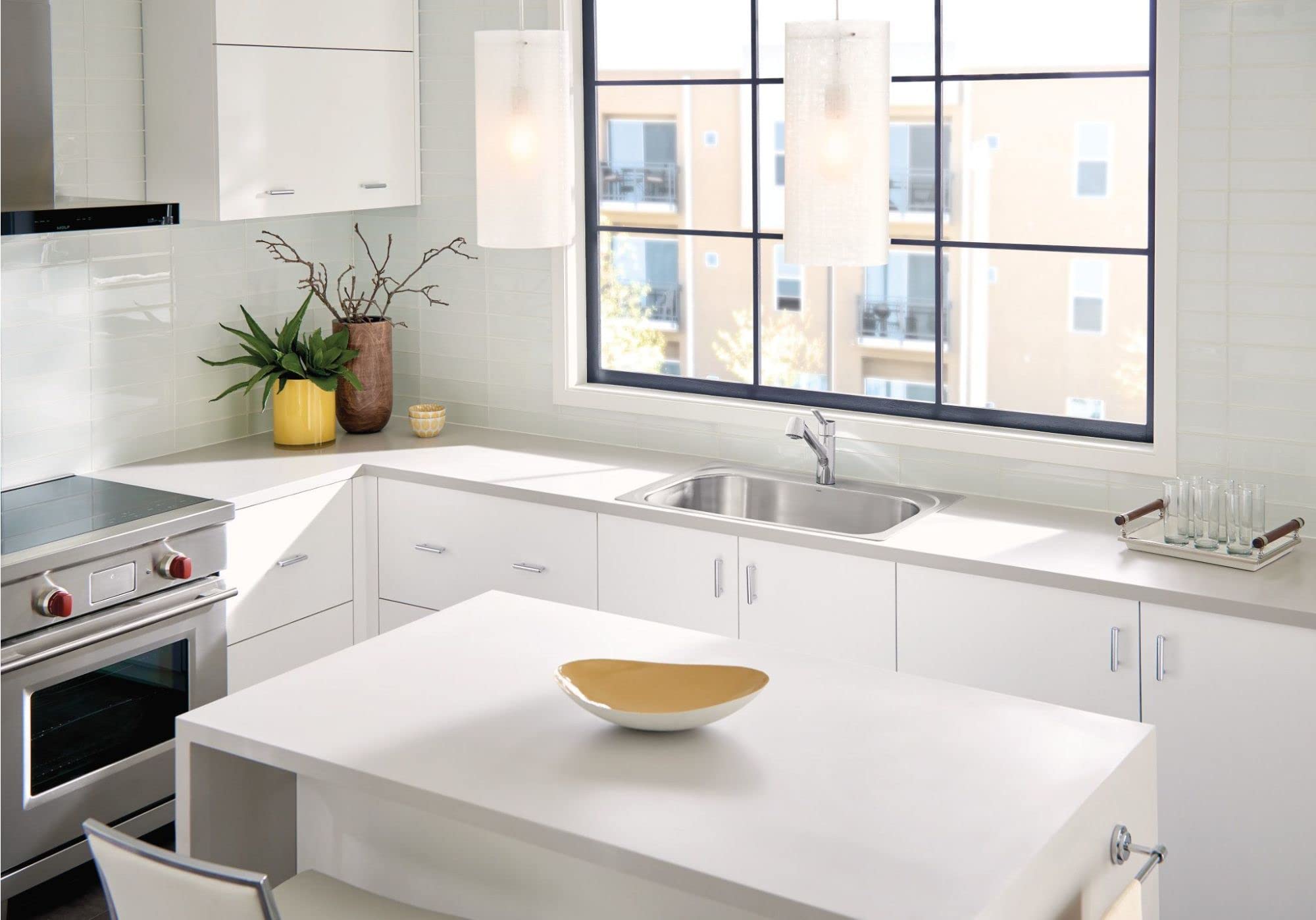Moen 7585C Method One-Handle Pullout Modern Kitchen Faucet with Power Clean, Chrome