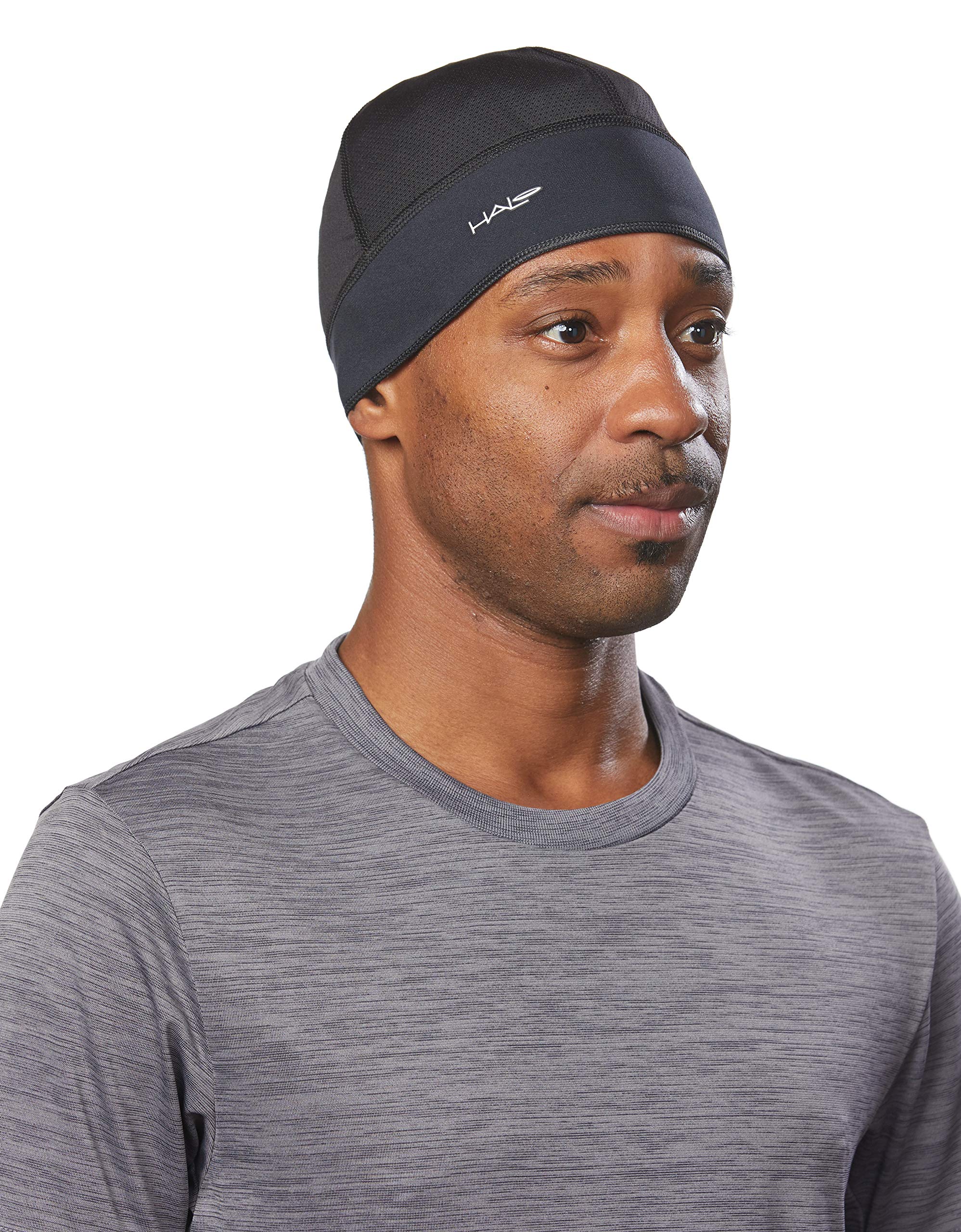 Halo Headband Womens Pullover Skull Cap, Black