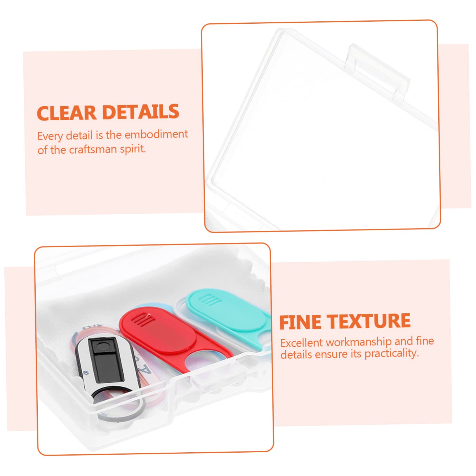 NUSITOU 6pcs Lens Cover Computers Laptops Webcam Privacy Lens Protector Laptop Camera Protector Inside Car Camera Notebook Inside The Car Abs Environmental Protection Material Plastic