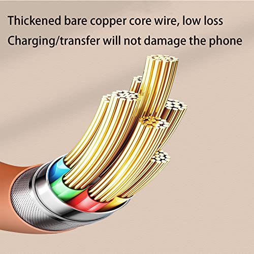 LPSHGK 180° Rotating Fast Charge Cable, Chubby Gamer 180 Rotating Fast Charge Cable for iPhone, 1.2/1.8m Rotating Fast Charge Cable, USB to C Durable to Avoid Breakage (Blue,for Android, 1.8m)