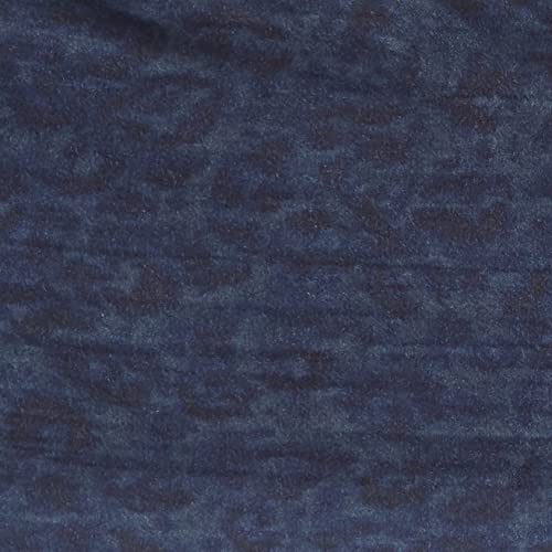 John Varvatos Mens Small Leopard Printed Scarf, Cadet Blue