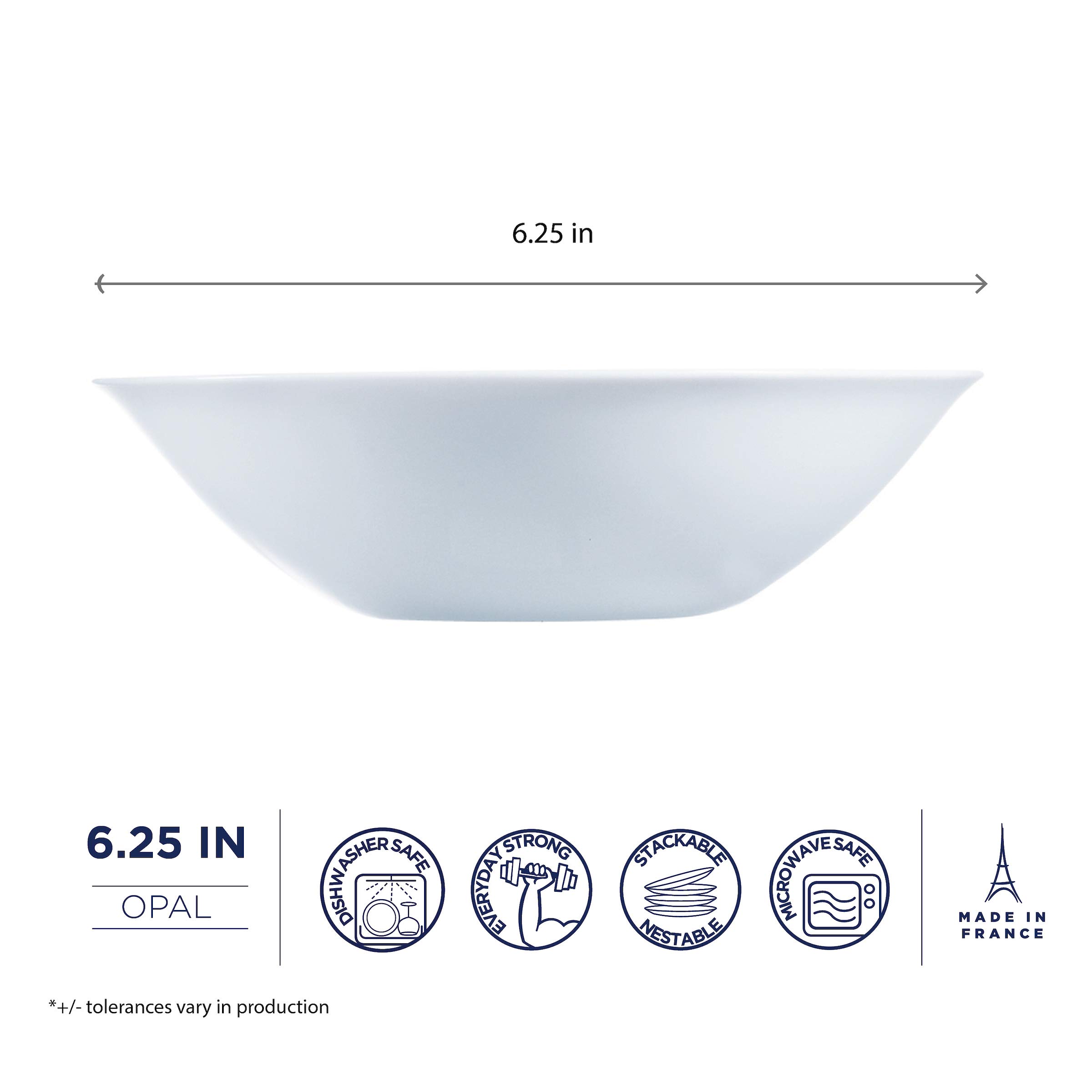 Luminarc Everyday 6.25 Inch All Purpose Bowl, Set of 6