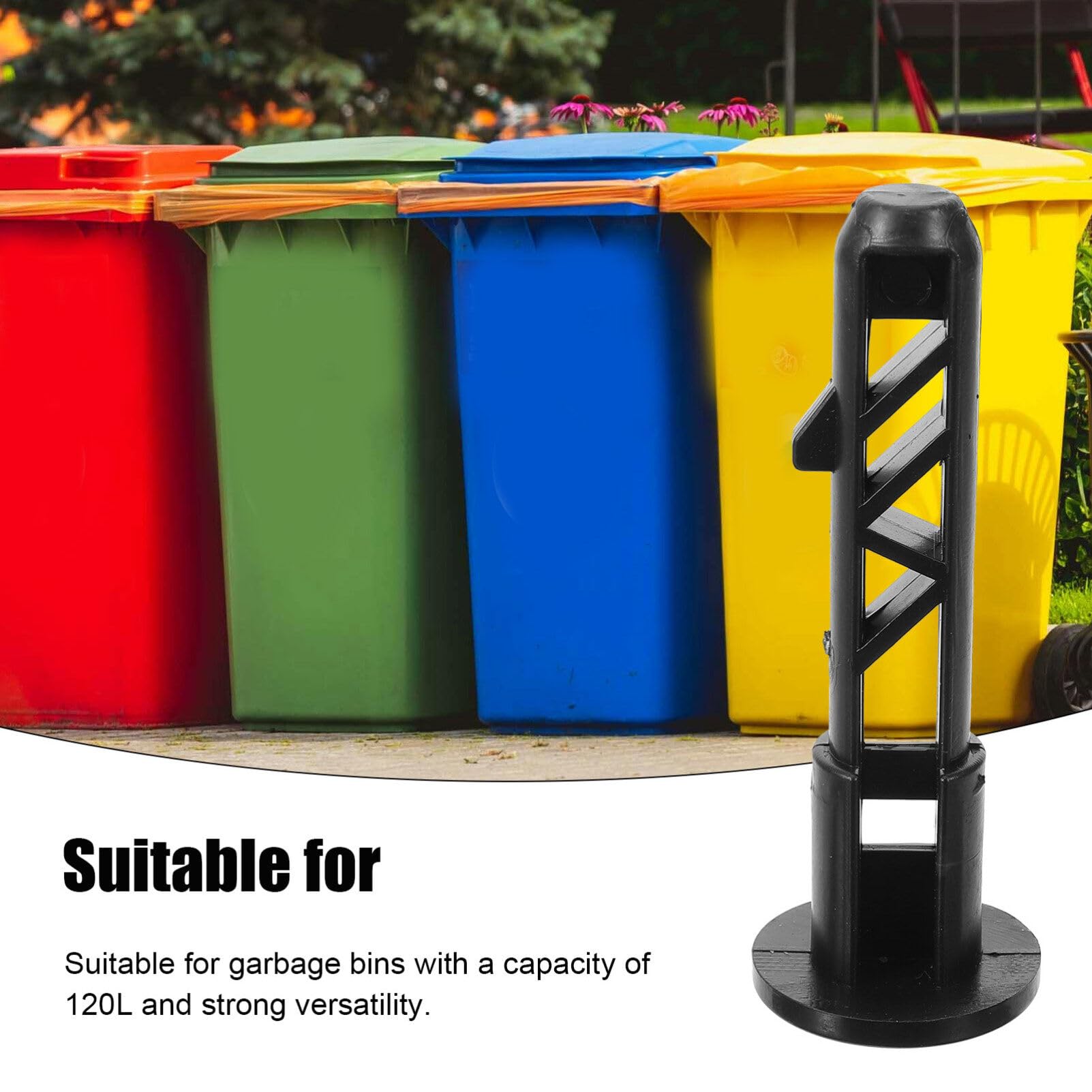 PartyKindom 4pcs Trash Can Latch Dustbin Lid Latch Wheelie Trash Hinges Garbage Can Latches Trash Bins Accessories Dust Bin Hinge Pin Wheelie Bin Lid Pin Trash Can Lock Trash Bin Latch Plastic