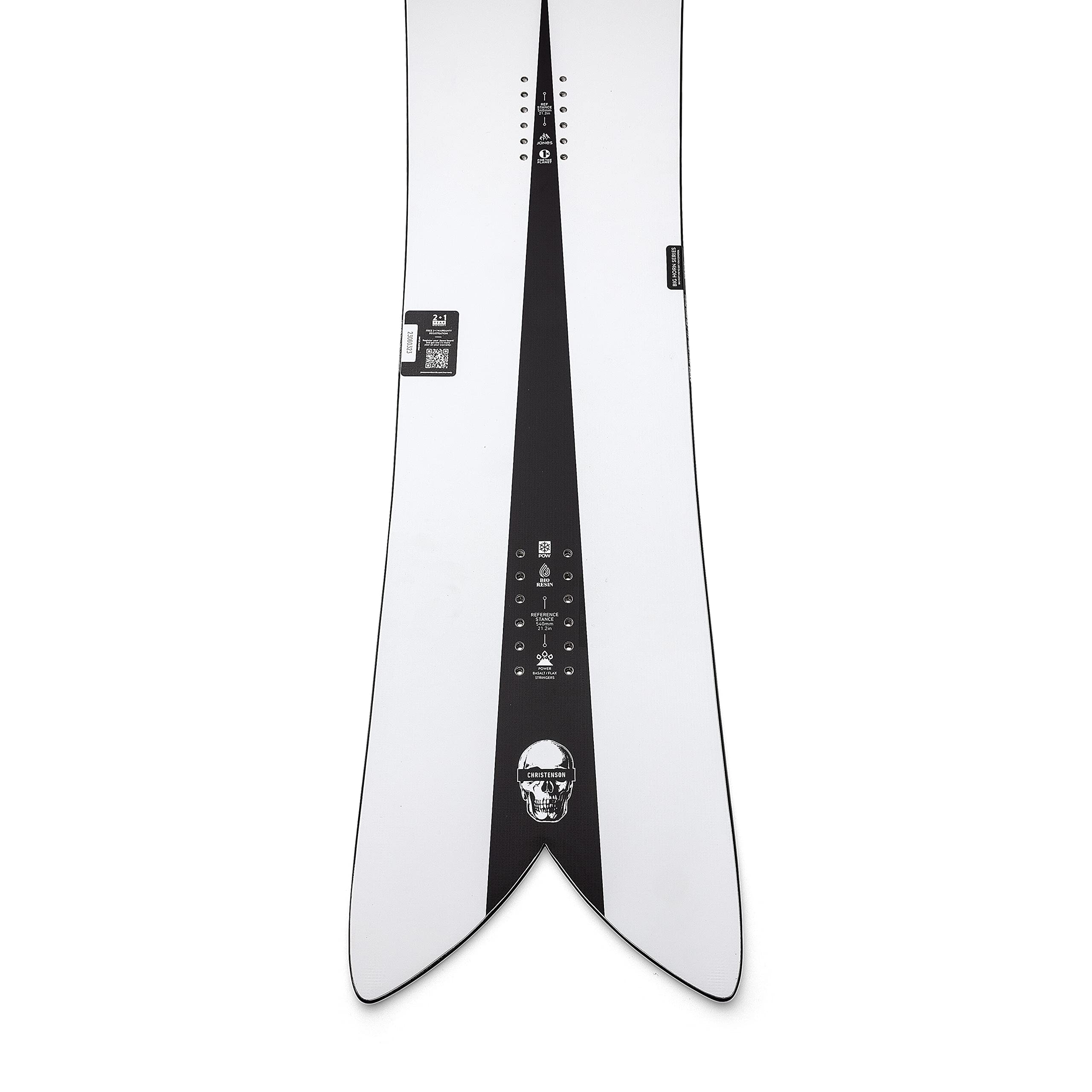 JONES Snowboards Storm Chaser Snowboard, Surf Series, Directional Freeride, Big Horn Series, 152cm