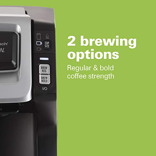 Hamilton Beach 49975 FlexBrew Single Serve Maker with 40 oz. Reservoir, Compatible with K-Cup Packs or Ground Coffee, 3 Brewing Sizes, Black