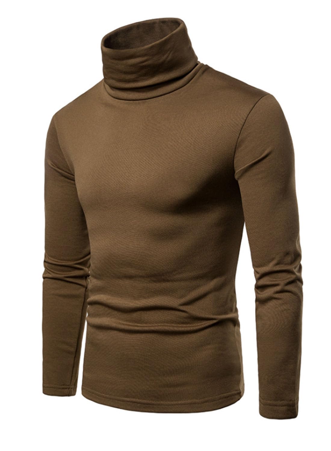 MAQUIDE Men's Casual Slim Fit Basic Tops Knitted Thermal Turtleneck Pullover Sweater