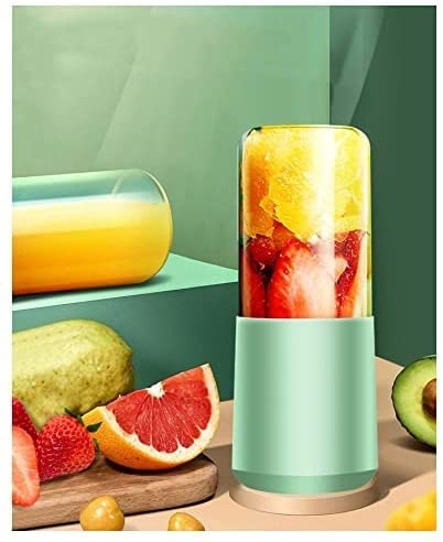 MXJCC Smoothie Blender for Kitchen, Personal Mini Blender for Shakes and Smoothies, Travel, Fitness with Safety Lock (Color : Green)