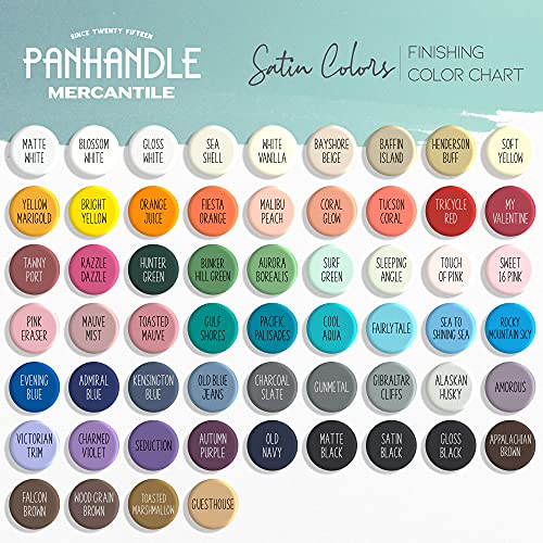 Personalized Last Name Wood Sign with Established Date by Panhandle Mercantile | Custom Cut & Finished | Customizable Font | Choose from our 90+ Color Options | Up to 72β Wide