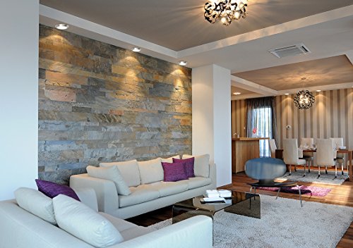 Hamilton Hills Thin Round 5.5 inch Brushed Nickel Disc LED Ceiling Light Fixture | 3000K Bright White Thinnest Dimmable Flush Mount Ceiling Light | Overhead Direct Wire Lights for Kitchen & Bedroom
