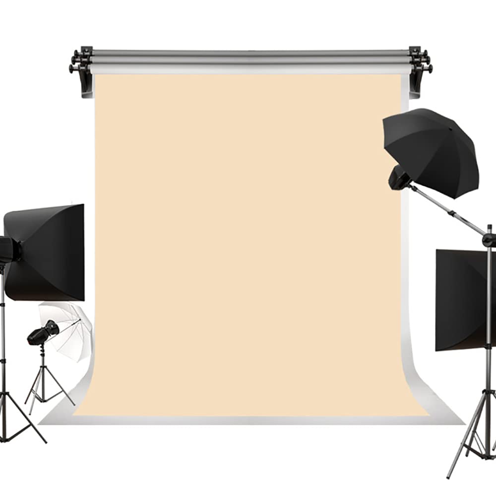Kate 10ft×12ft Solid Beige Backdrop Portrait Photography Background for Photography Studio Children and Headshots Beige Backdrop Background for Photography Photo Booth